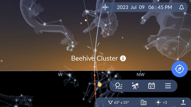Beehive Star Cluster | M44 Astronomy | Messier 44 | Praesepe | Stars in Cancer Constellation ...