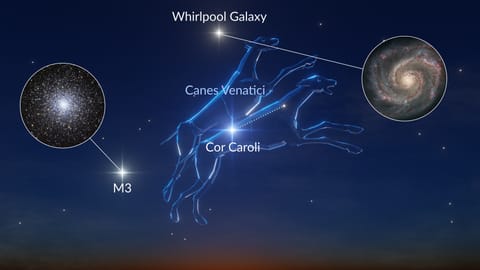 May Constellations | May Stars | May Night Sky Map | Map of ...