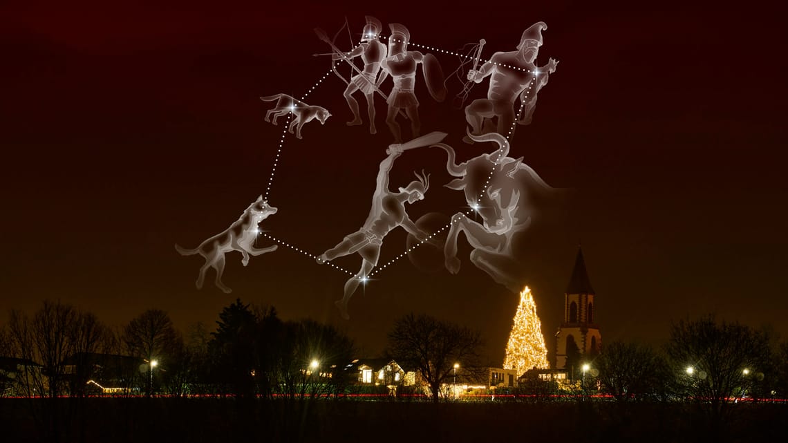 Christmas Night Sky 2025 | December Sky Events 2025 | Christmas ...