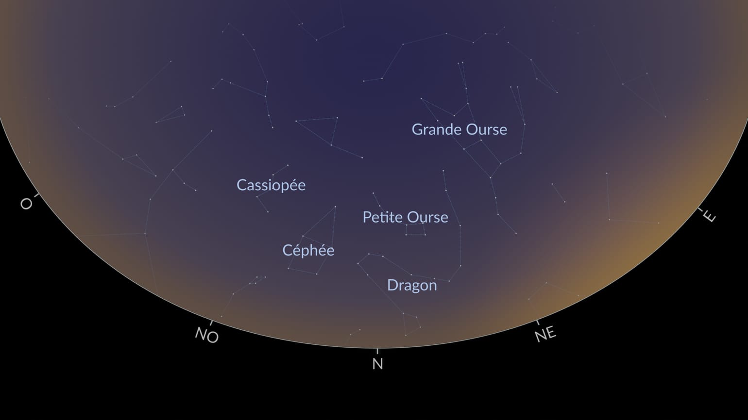 Constellations de février | Étoiles en février | Carte du ciel de ...