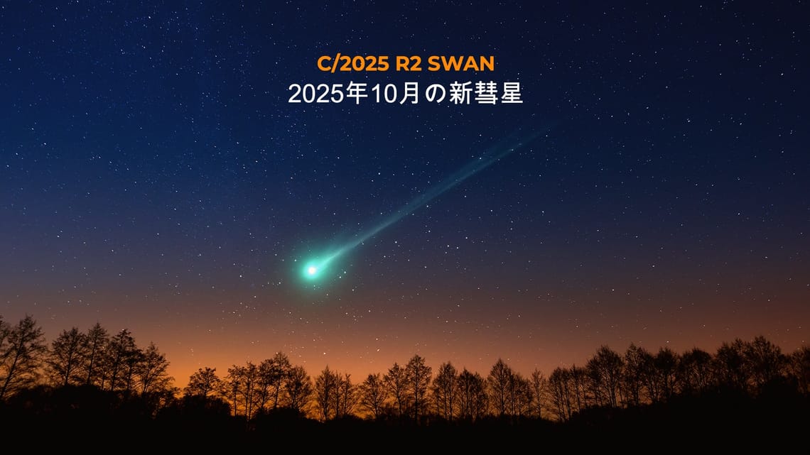 SWAN 彗星 C/2025 R2 | スワン彗星 2025 | 2025年 10月 彗星 | スワン彗星 現在 日本 | Star Walk