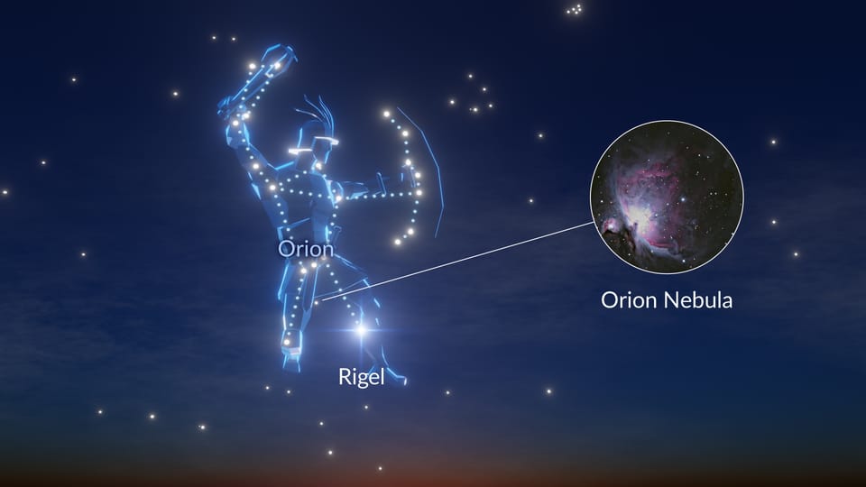 January Constellations | January Stars | January Night Sky Map | Winter ...