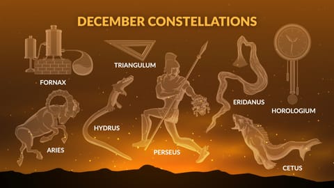 December Constellations | Winter Constellations Northern Hemisphere ...