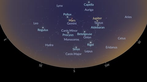 February Constellations and Stars | Constellations in the Sky Tonight ...