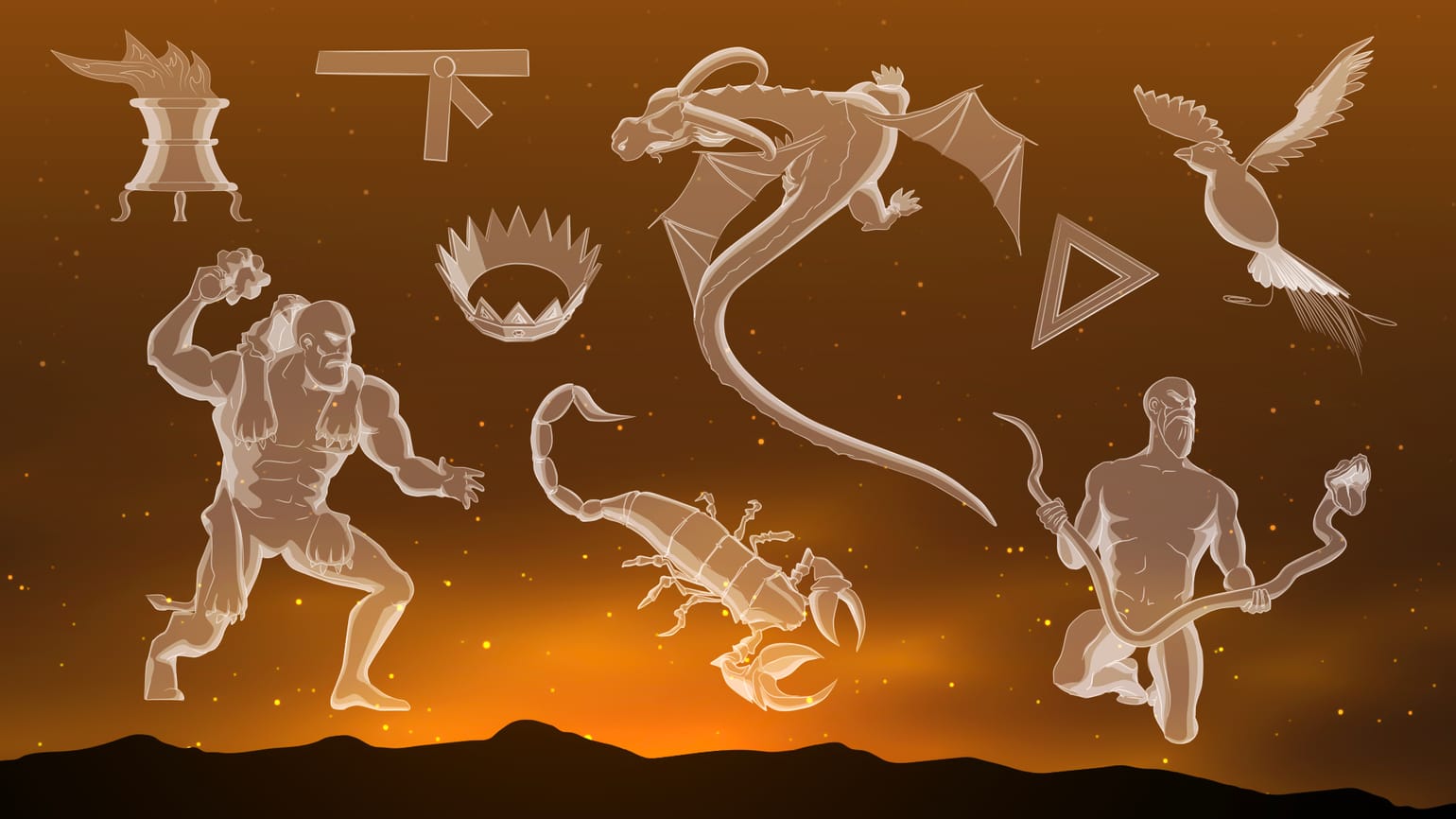 July Constellations — Starry Sky Guide | Stars in the July Sky ...