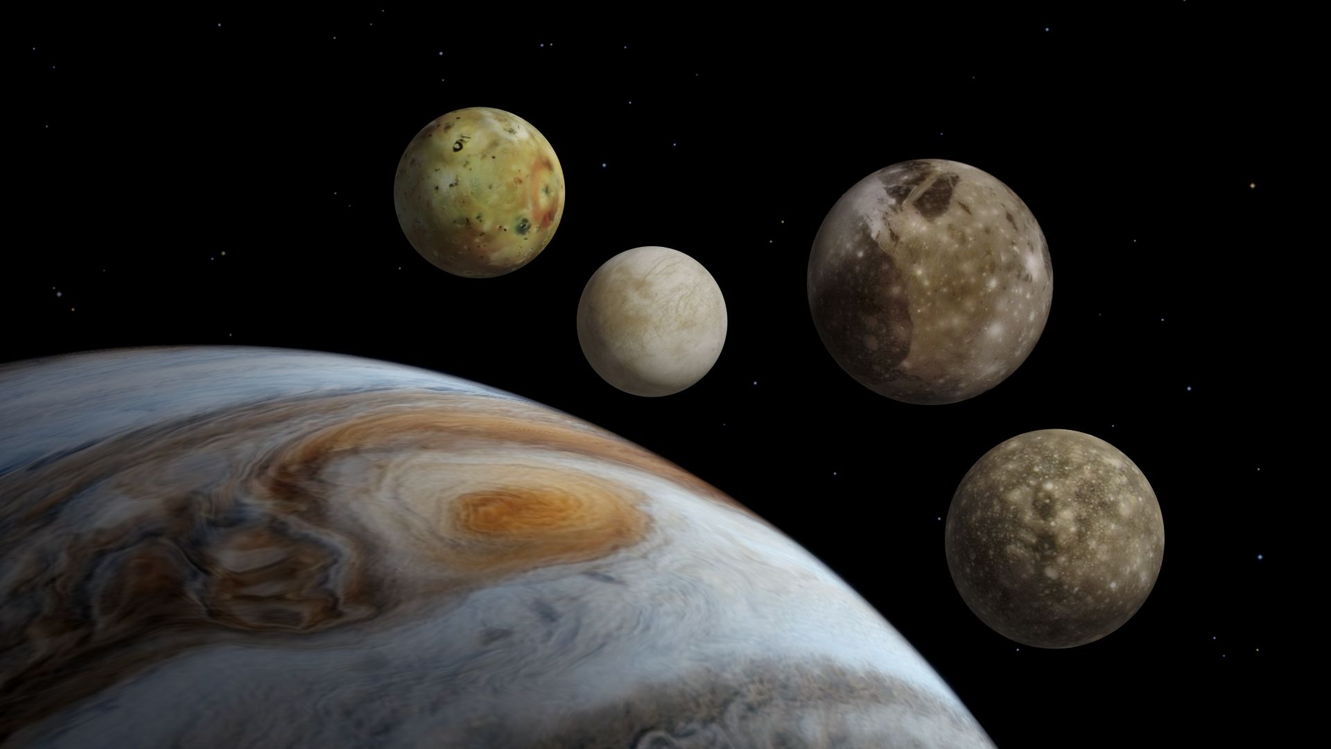 Jupiter’s Moons and Bright Stars to Observe