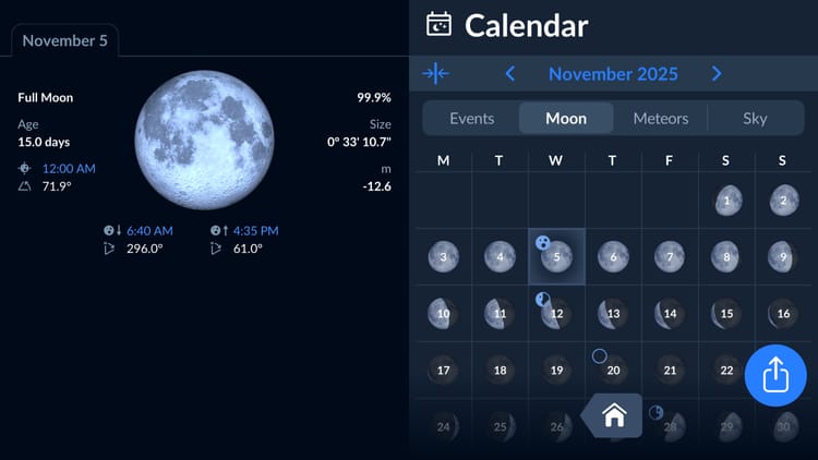 Full Moons 2025 | Full Moon Calendar 2025 | Next Full Moon Schedule 2025