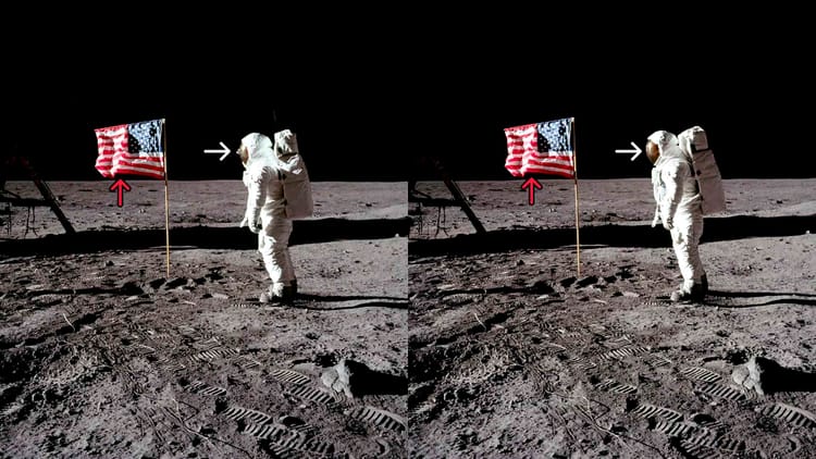 Moon Landing Pictures, Photos, Images | Fake Moon Landing | Flag Waving ...