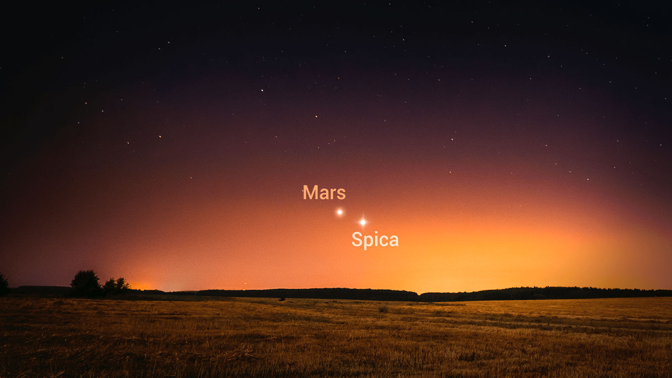 Mars Passes Spica | Star Walk