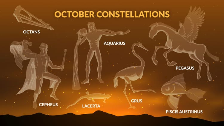 October Constellation | Constellations Visible in October | Stars in ...