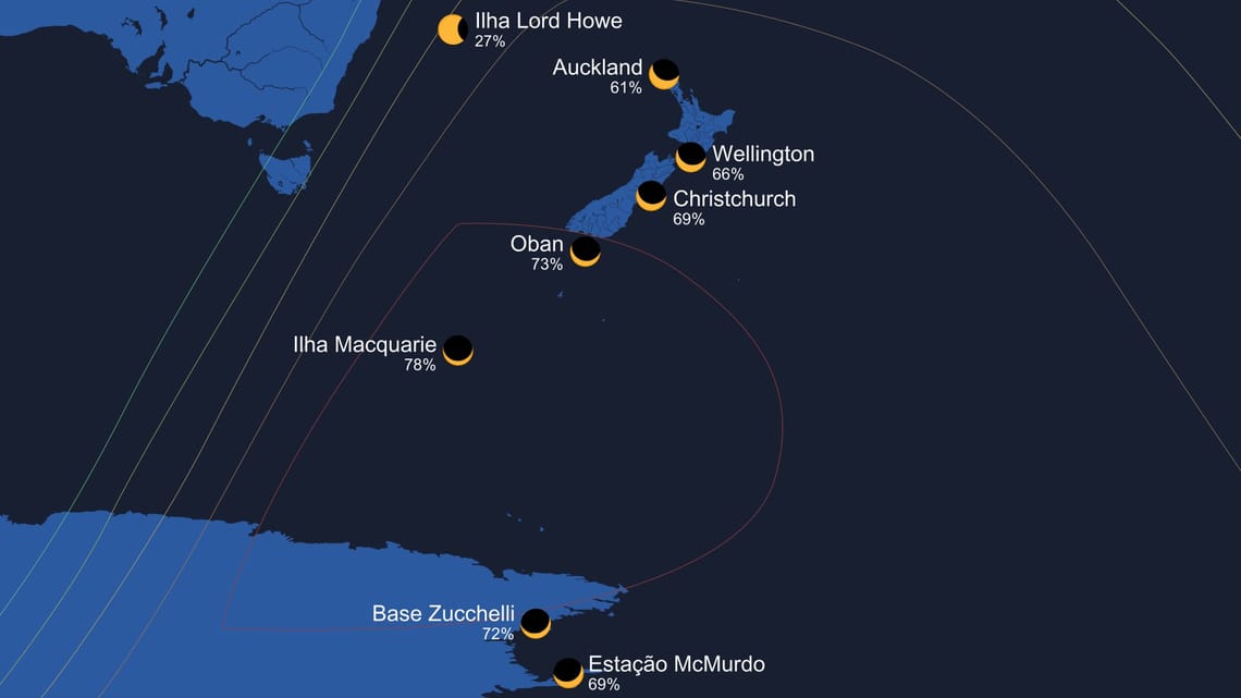 Eclipse solar 2025 — Trajeto, mapa, horário | Próximo eclipse solar ...
