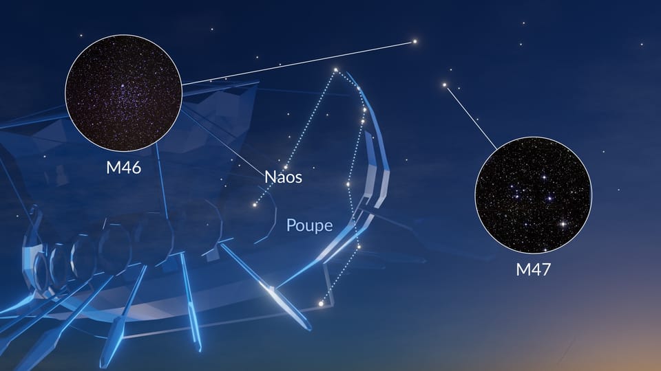 Constellations visibles en mars — Hémisphère Nord et Hémisphère Sud ...