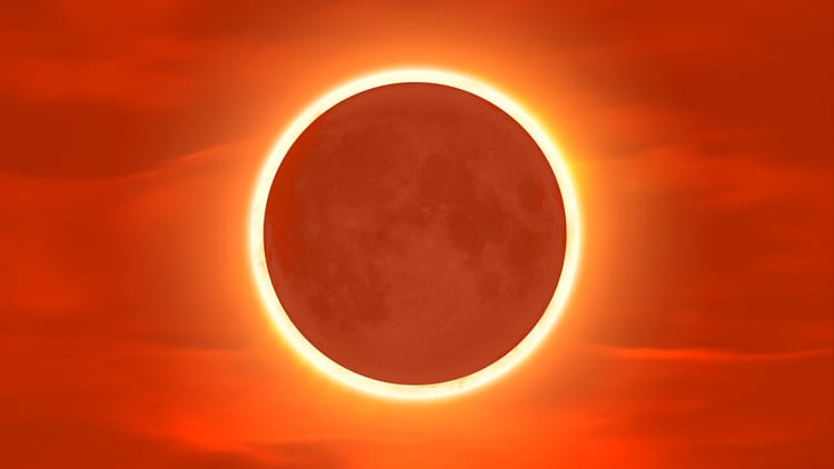 Ring van vuur-zonsverduistering 17 februari 2026: pad van de ...