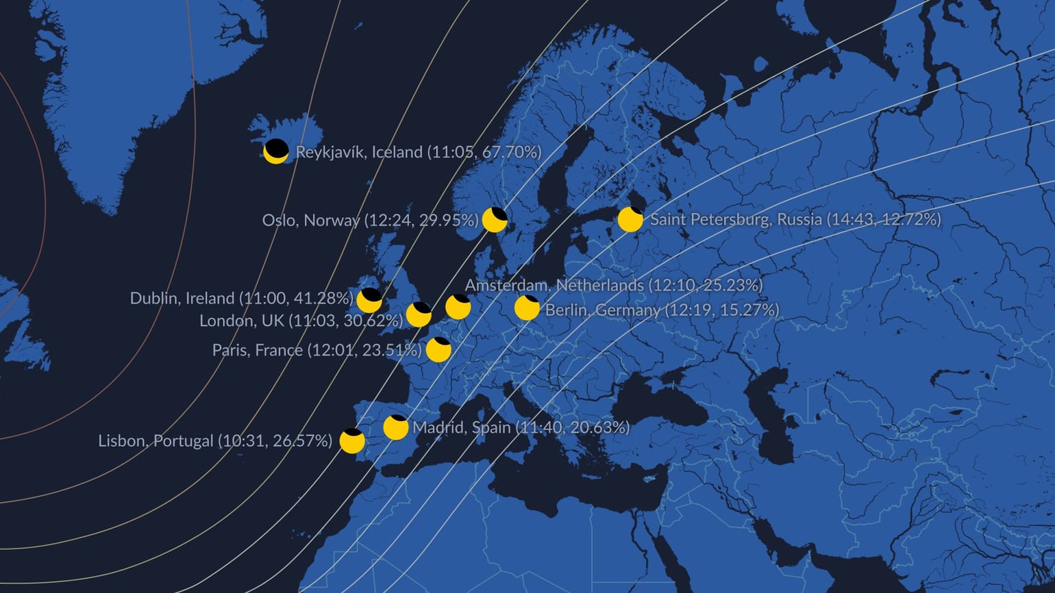 Solar Eclipse 2025: Path and Times | Eclipse 2025 | What Time Is ...