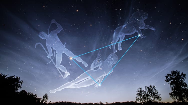 Spring Triangle | Three Stars in a Triangle | Spring Stars | Spring ...