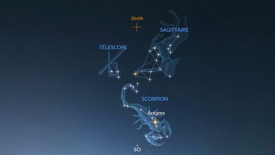 Constellations d’août | Carte des constellations | Ciel nocturne d’août ...